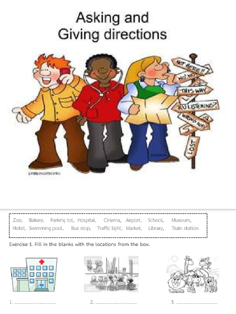 ASKING AND GIVING DIRECTIONS | PDF