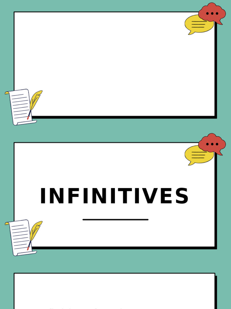 Understanding Infinitives: Functions Explained | PDF