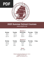 TDSB Summer School Programs 1 Page Summary - 4 Options (Summer 2025) | PDF