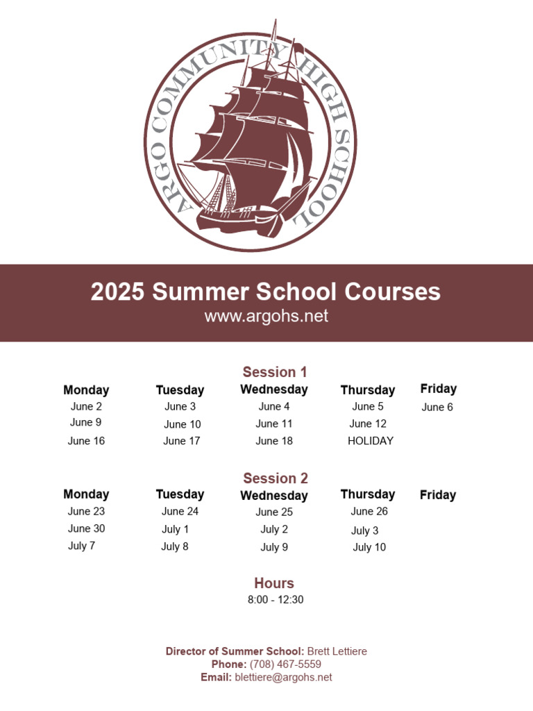 2025 Summer School Course Details | PDF