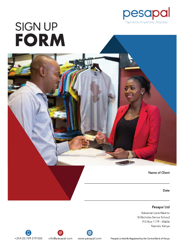 Pesapal Application Form-2025 | PDF