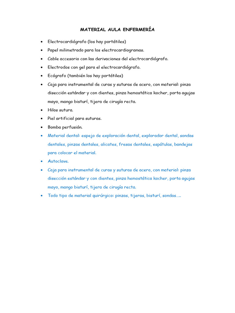 Material Aula Enfermería | PDF