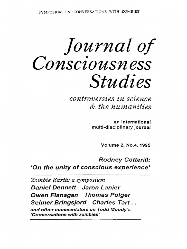 The Unimagined Preposterousness of Zombies | PDF | Consciousness ...