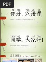 Beginner Chinese Class Notes | PDF