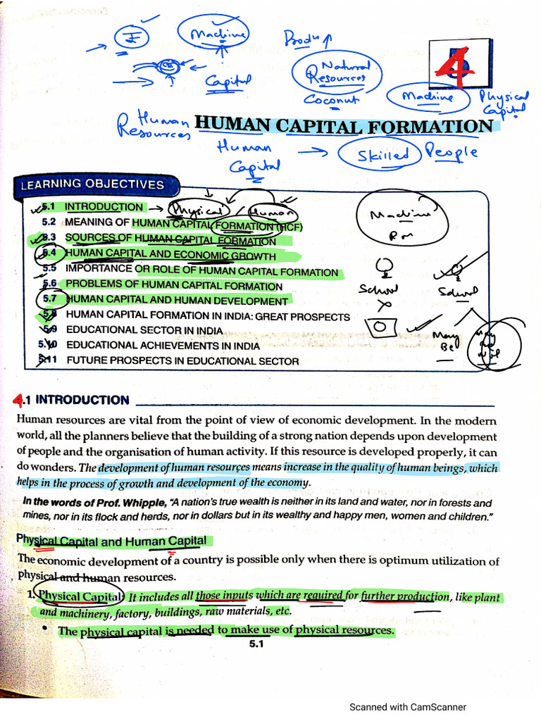 Human Capital Formation | PDF