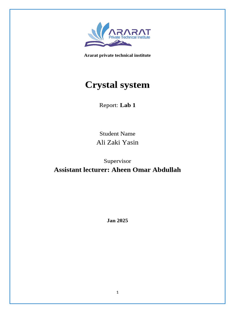 Crystal System | PDF | Crystal Structure | Crystal