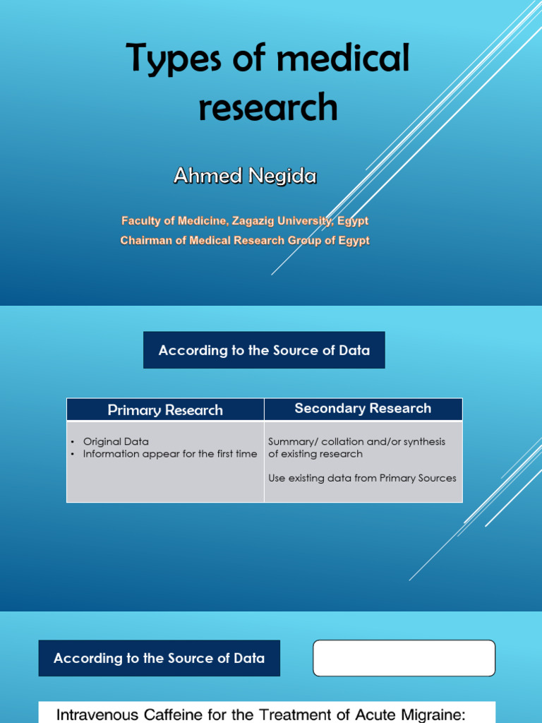 Types of Medical Research | PDF