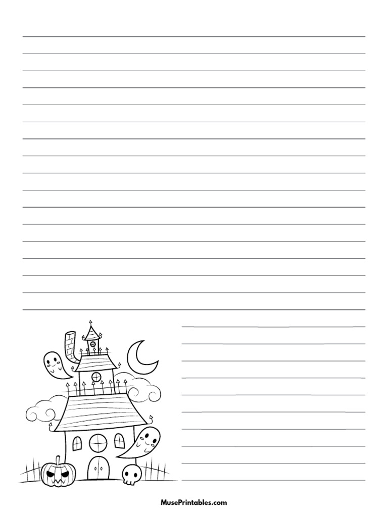 Haunted House Writing Templates Watermarked | PDF