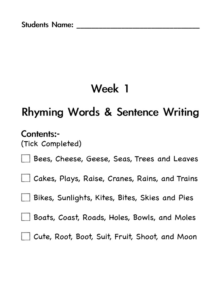 Workbook Week 1 For K2 | PDF