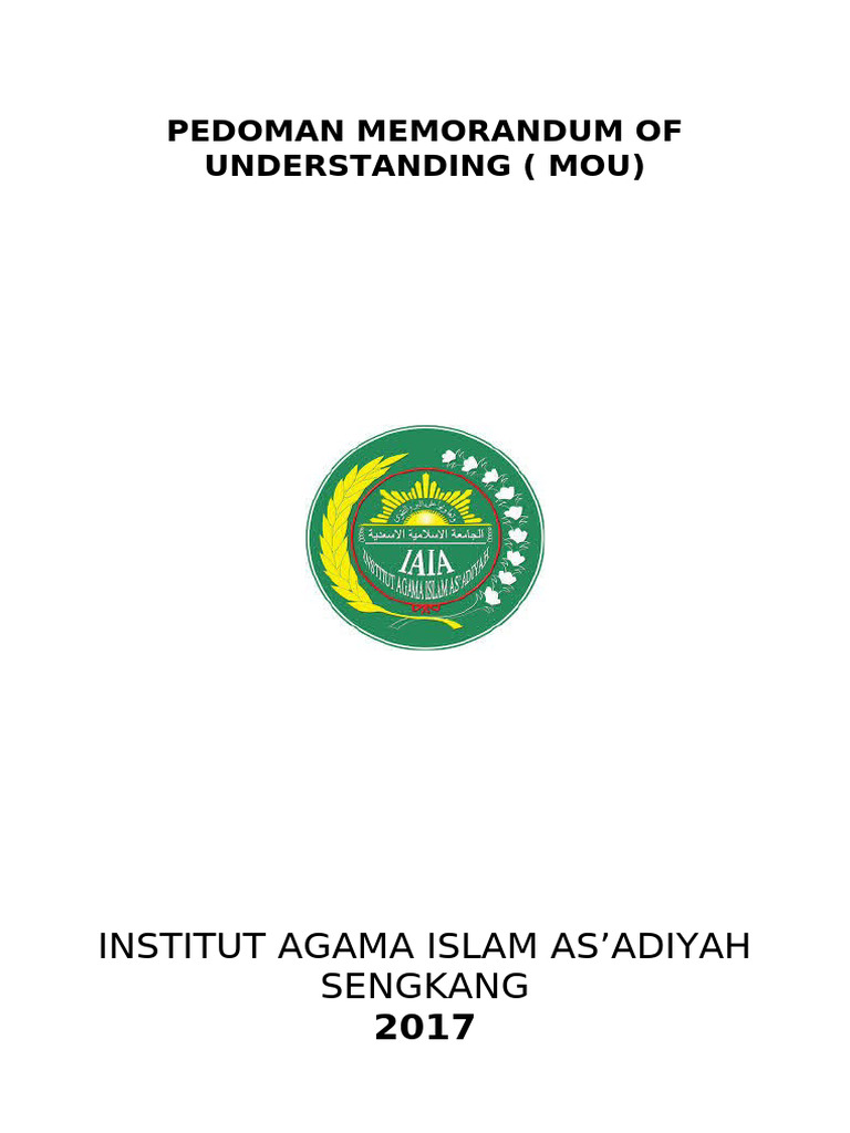 Panduan Pembuatan MOU Versi 1 | PDF