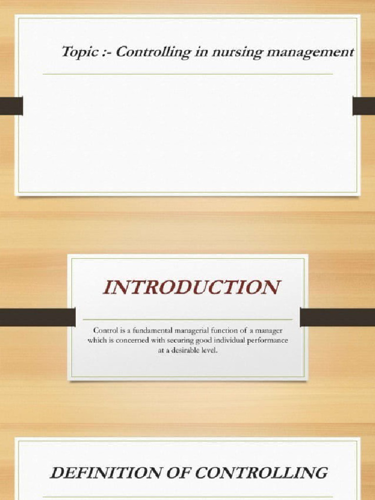 Controlling PPT | PDF