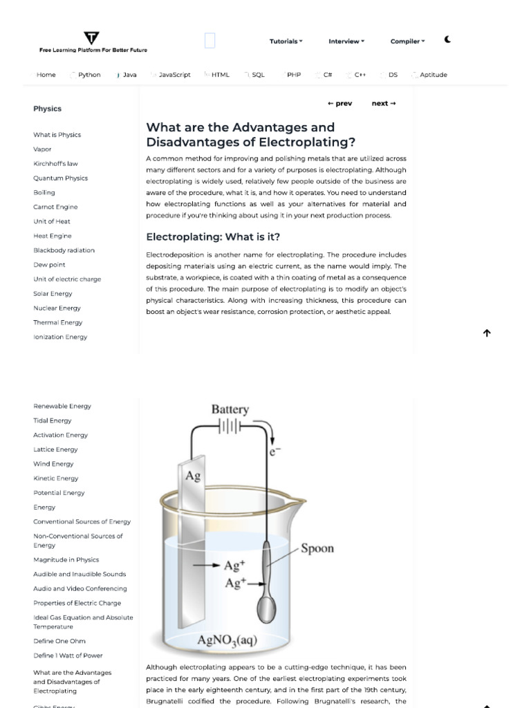 Electroplating Pros and Cons | PDF