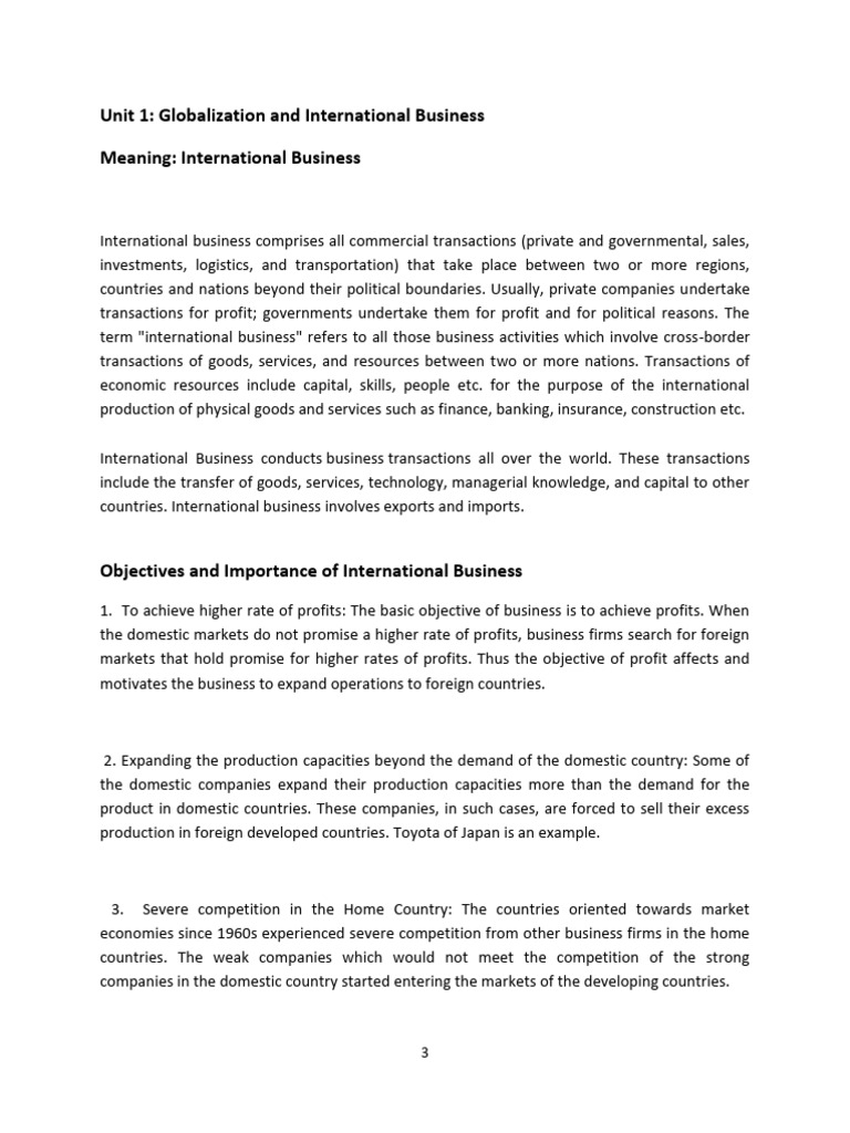 Understanding International Business | PDF | International Business ...
