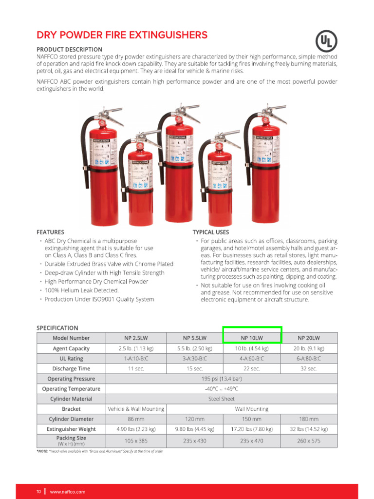 DRY POWDER FIRE EXTINGUISHERS - UL | PDF