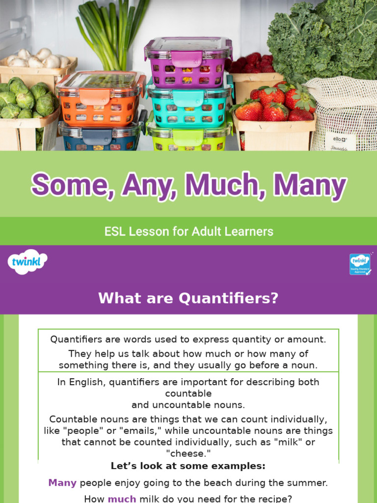 T 1715931429 Some Any Much Many PPT Adults b1 b2 Ver 2 | PDF | Noun ...