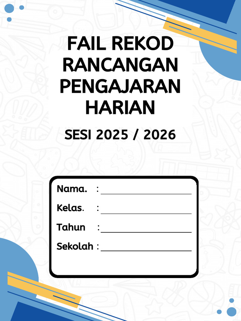 REKOD PERSEDIAAN MENGAJAR 2025-2026.pdf | PDF