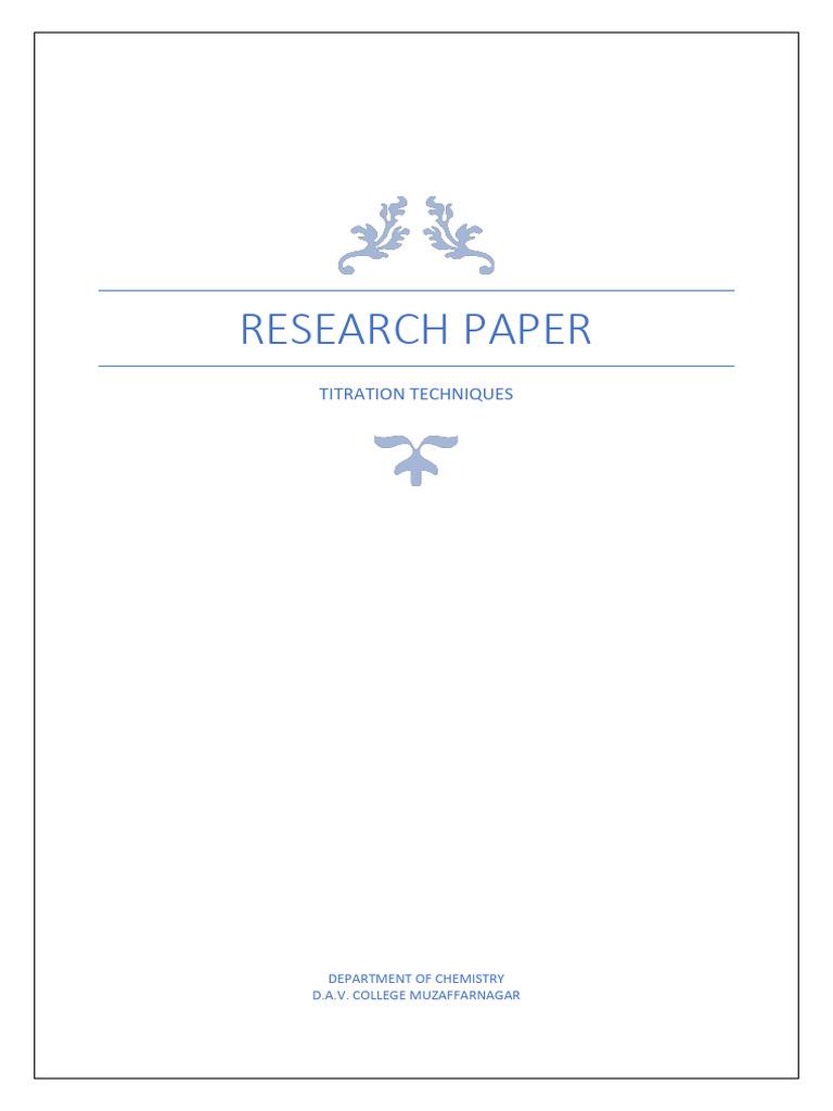 CHEMISTRY RESEARCH PROJECT | PDF | Water | Calcium