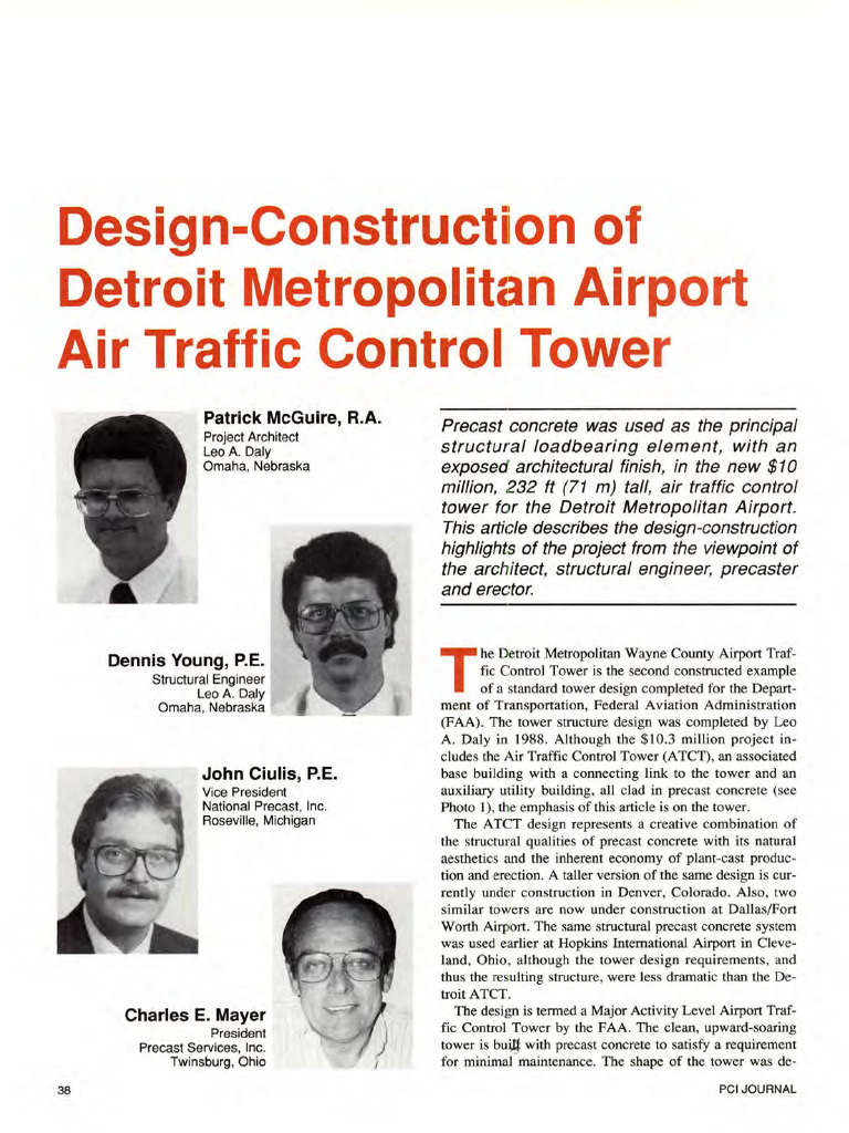 Airport Control Tower Design | PDF | Composite Material | Aviation Safety
