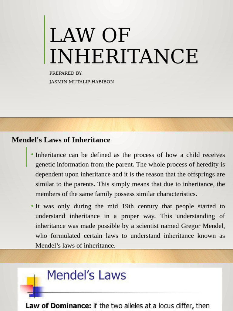 Mendel's Laws of Inheritance Explained | PDF | Heredity | Genetics