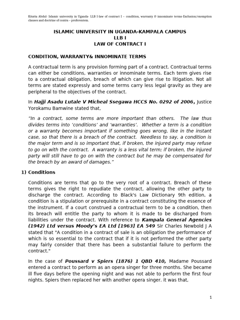 Exemption clause | PDF | Business Law | Legal Ethics