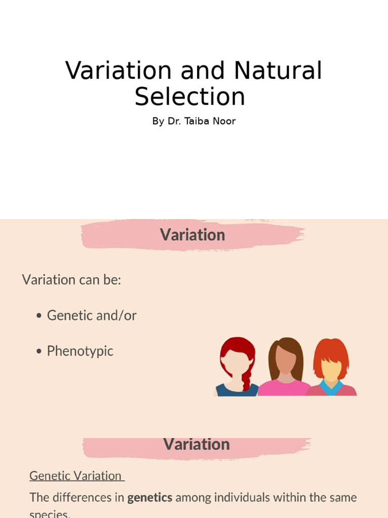 Variation N Natural Selection Unit 19 O Levels | PDF