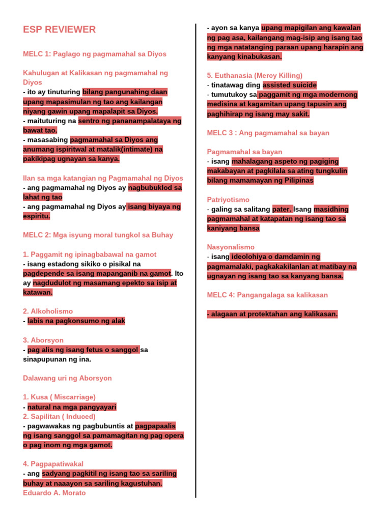 Esp Reviewer | PDF