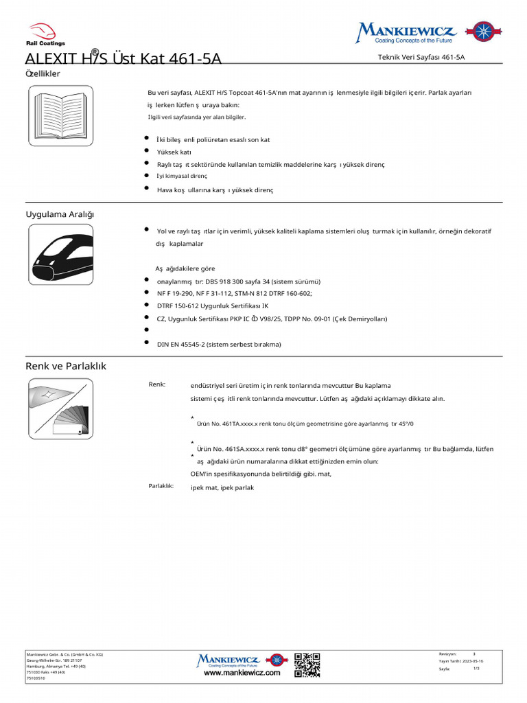 461-5A EN Matte | PDF