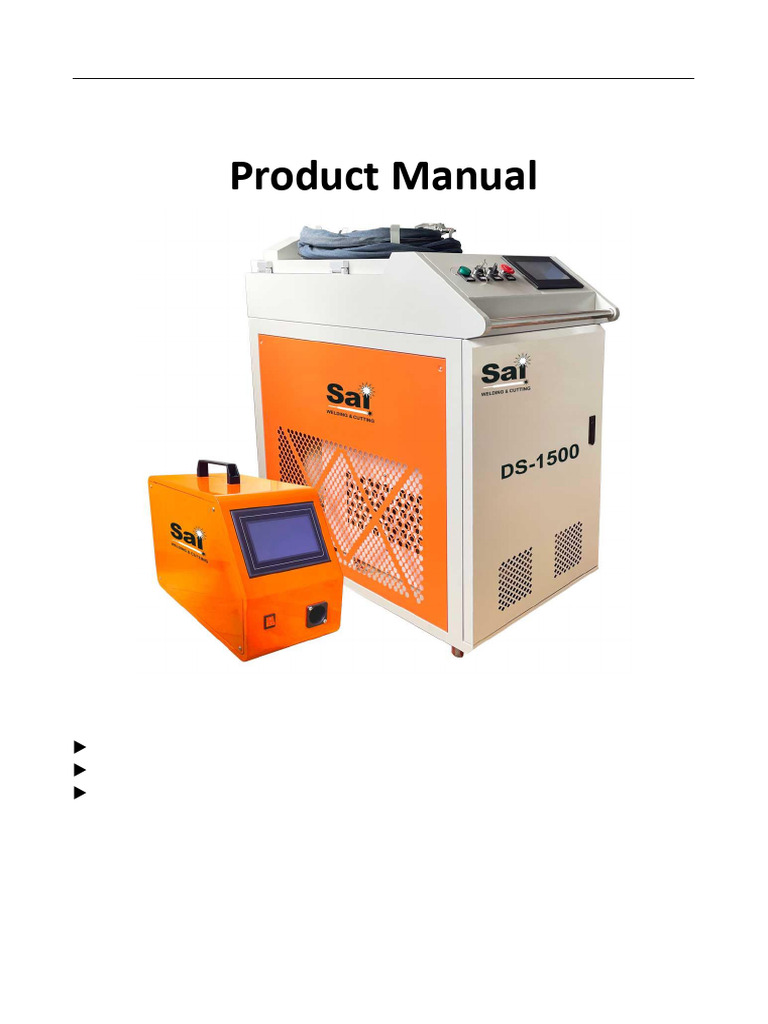 Hand-held Laser Welding Machine Manual | PDF | Welding | Construction