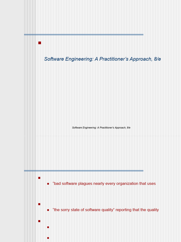 Ch19 - QUALITY CONCEPTS | PDF | Software | Reliability Engineering