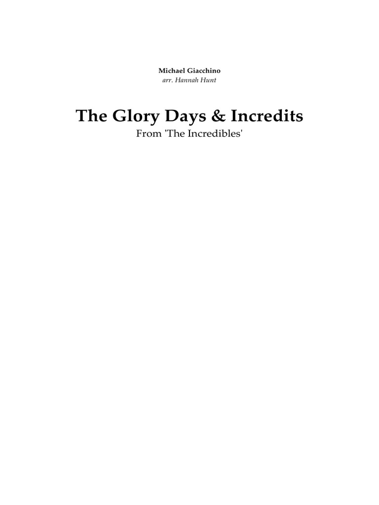 The Glory Days | PDF