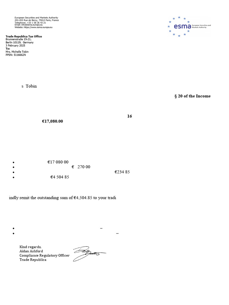 Capital Gain Tax - Mrs. Michelle Tobin | PDF