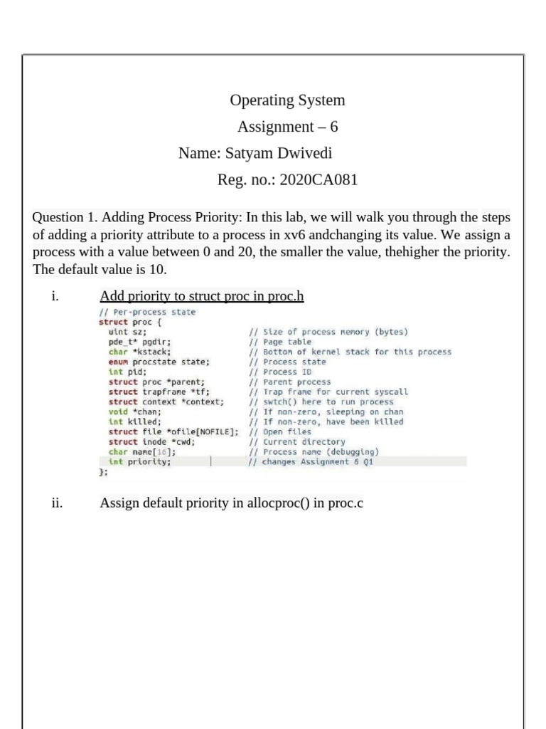 Operating System Assignment 6 | PDF | Computing | Programming Paradigms
