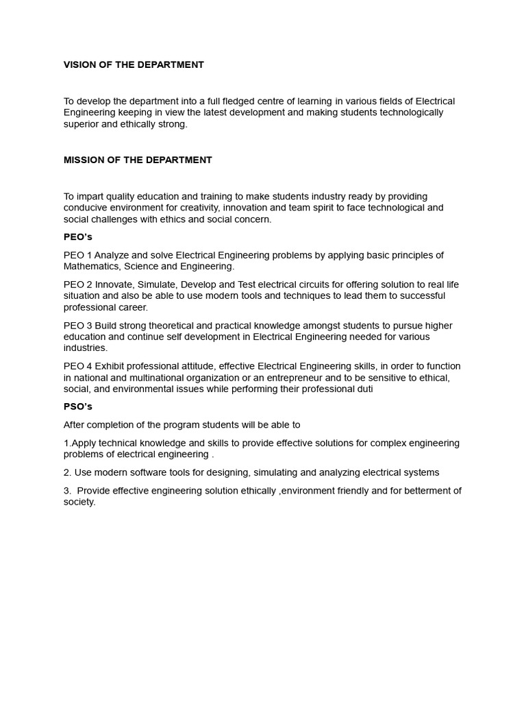 PSO II: Electrical Engineering Skills | PDF