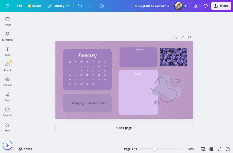 Pink and Cream Minimalist Elegant February Calendar Organizer Desktop ...