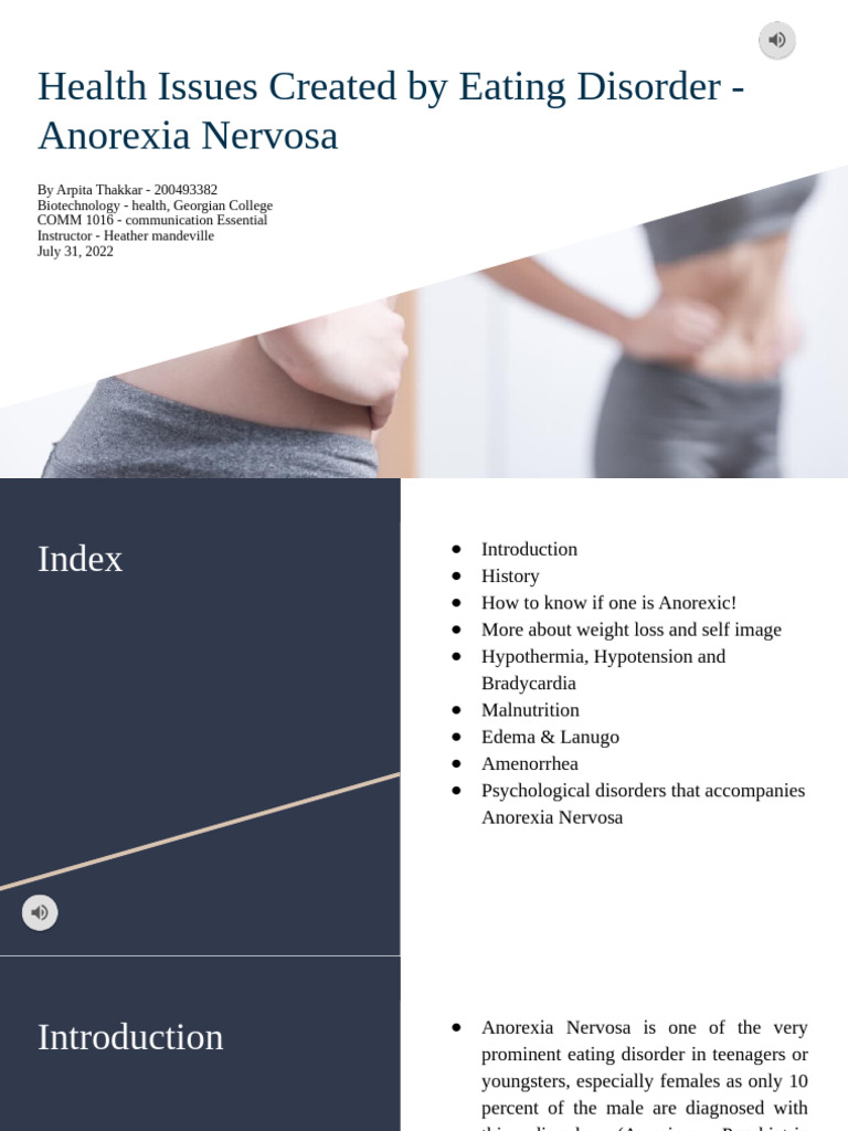 Health Issues Created by Eating Disorder - Anorexia Nervosa | PDF ...