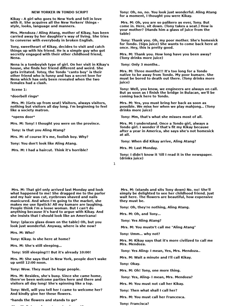 New Yorker in Tondo Script (3) | PDF