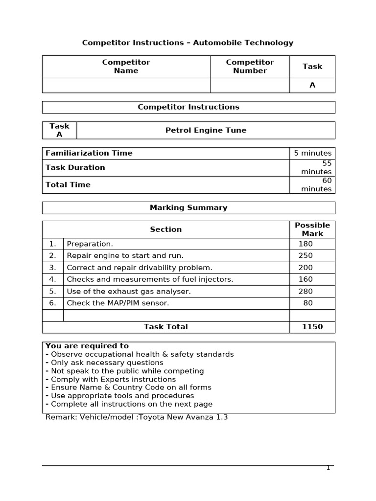 Task - A Tune - Up, LOS-2013 JATIM Automotive (Kompt) | PDF | Exhaust Gas | Fuel Injection