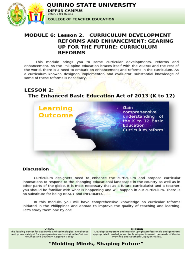MODULE 6 LESSON 2. Educ 17 2 | PDF | Curriculum | Science