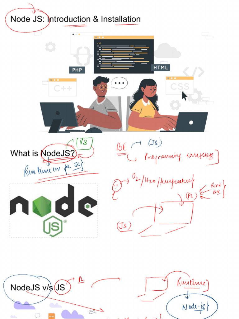 Day1 - Introduction & Installation of NodeJS | PDF