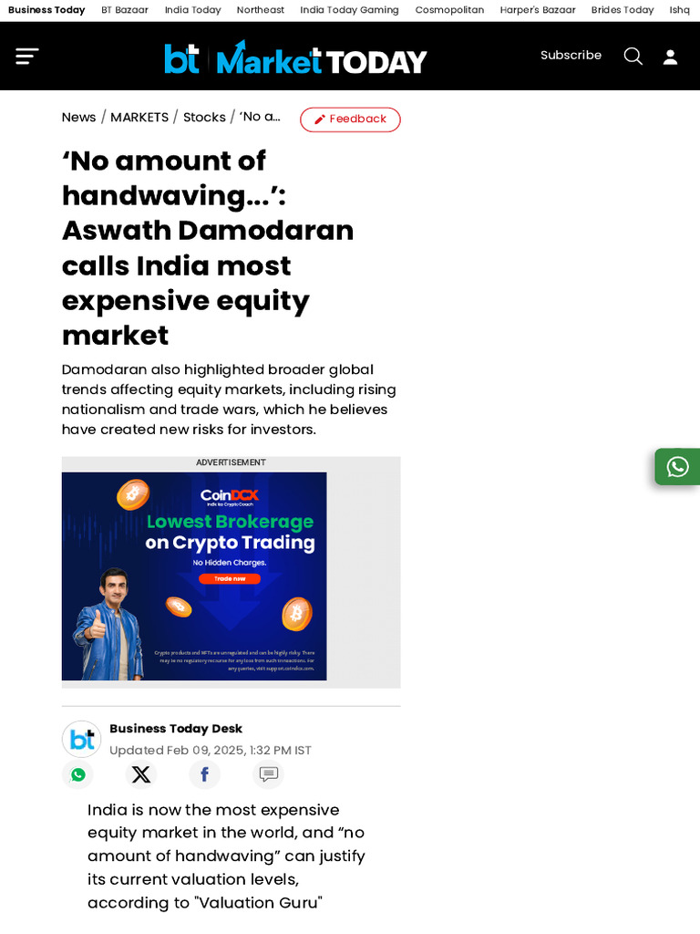 ‘No amount of handwaving...’ Aswath Damodaran cal | PDF | Investing ...