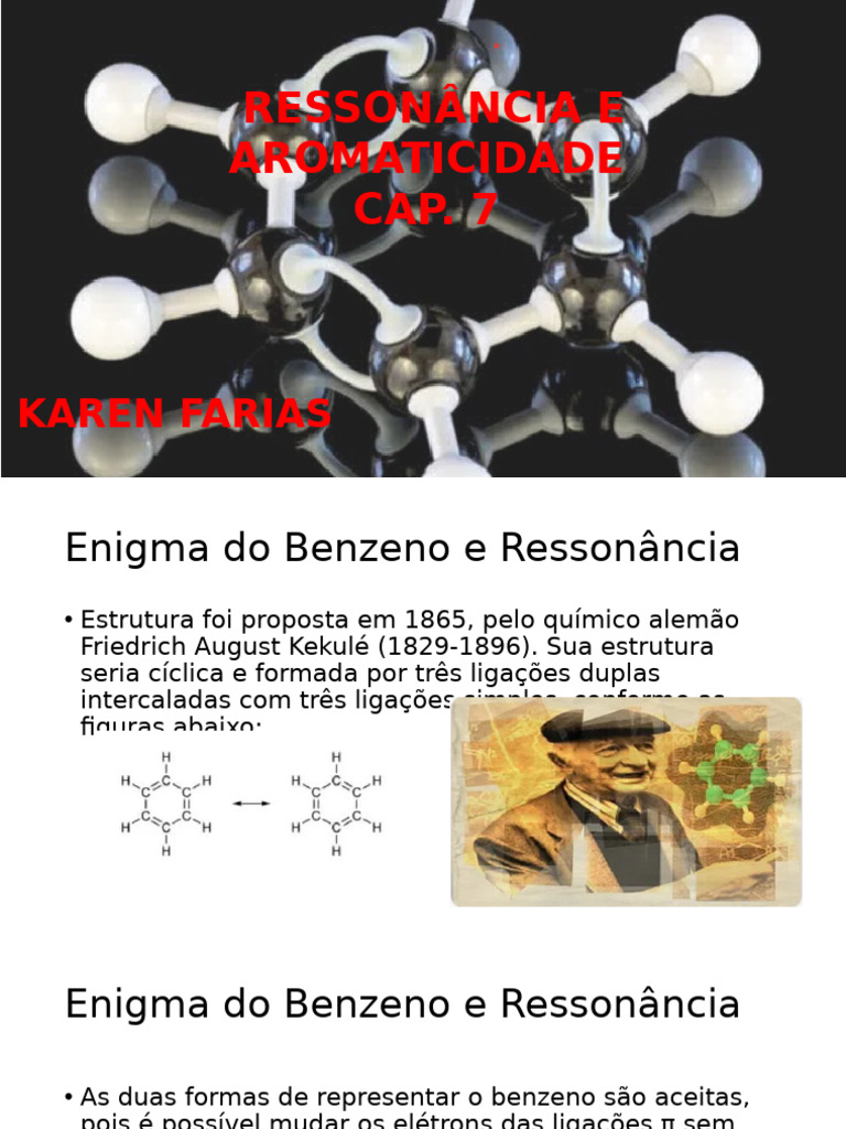 Ressonância e Aromaticidade do Benzeno | PDF | Aromaticidade | Benzeno