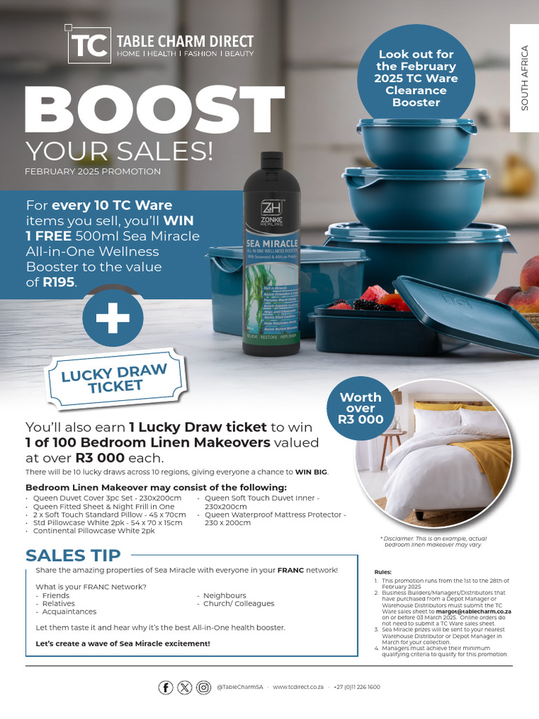 TCD TC Ware February 2025 Promotional Items Fa Rev | PDF | Cuisine ...