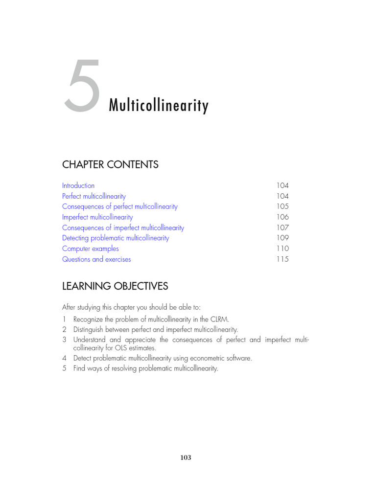 Understanding Multicollinearity in OLS | PDF | Multicollinearity ...