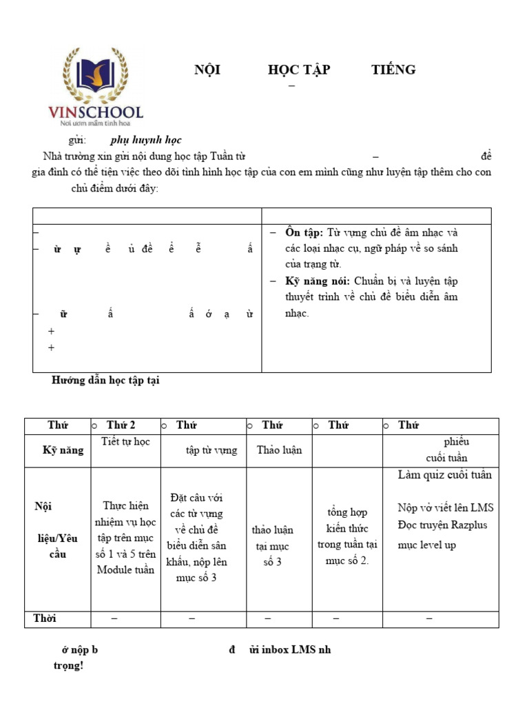 S5 Classletter W11 U3 LMS | PDF