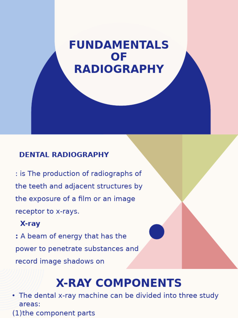Dental Radiography Fundamentals Guide | PDF