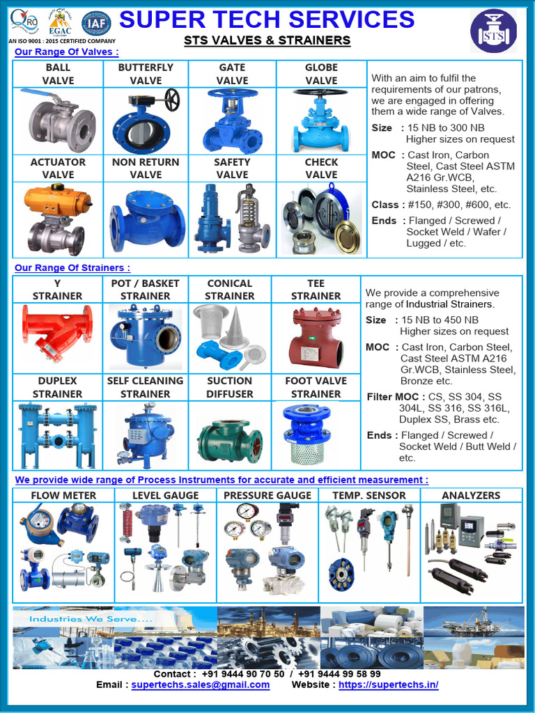 STS All Products Catalogue | PDF | Valve | Building Materials