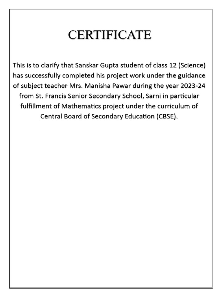 Sanskar Gupta Certificate | PDF