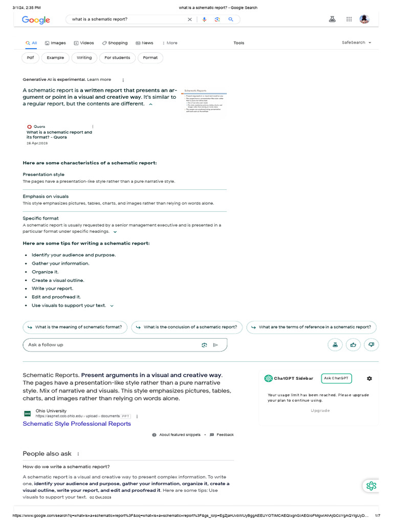 What Is A Schematic Report - Google Search | PDF | Infographics