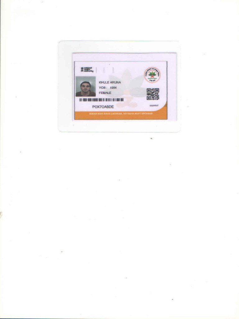 Pmjay Card | PDF