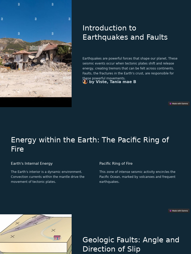 Understanding Earthquakes and Faults | PDF | Fault (Geology) | Plate ...
